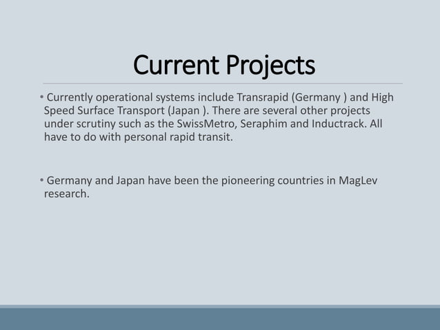 Basic Maglev Train and its Working | PPTX | Rail Travel | Travel Type