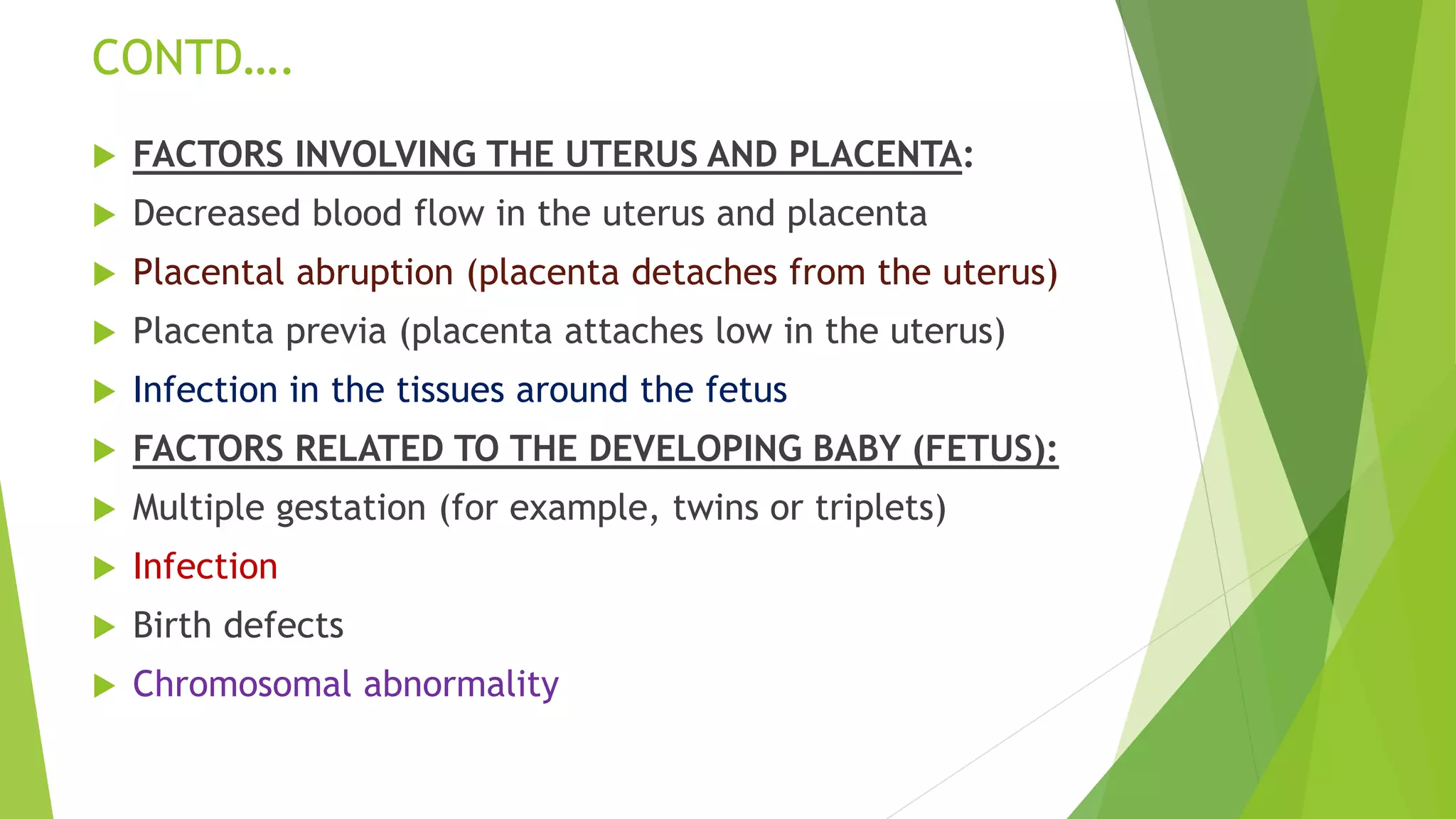 Pre-term, Small for gestational age and Post-term Infant | PPTX