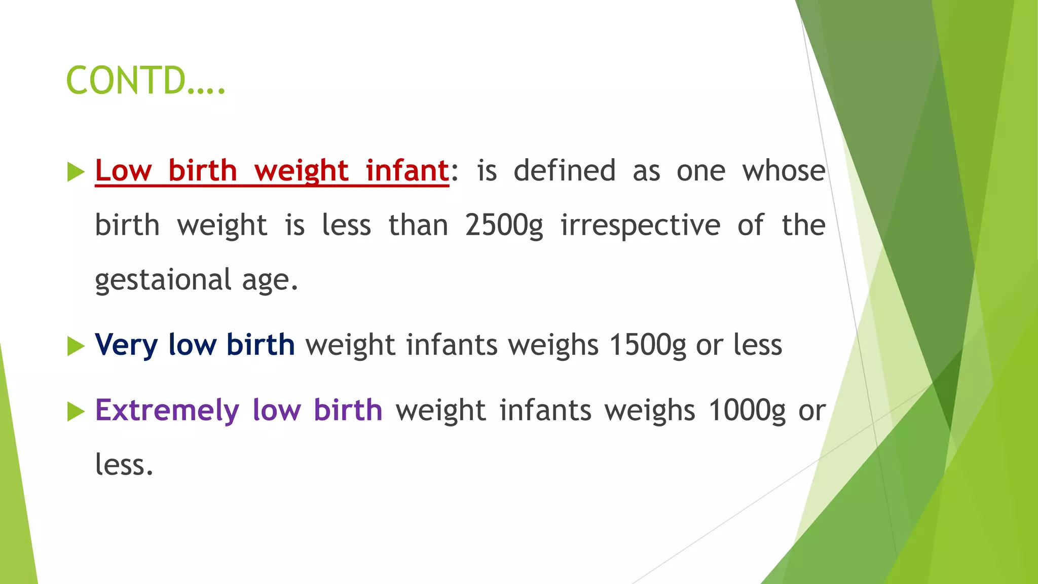 Pre-term, Small for gestational age and Post-term Infant | PPTX