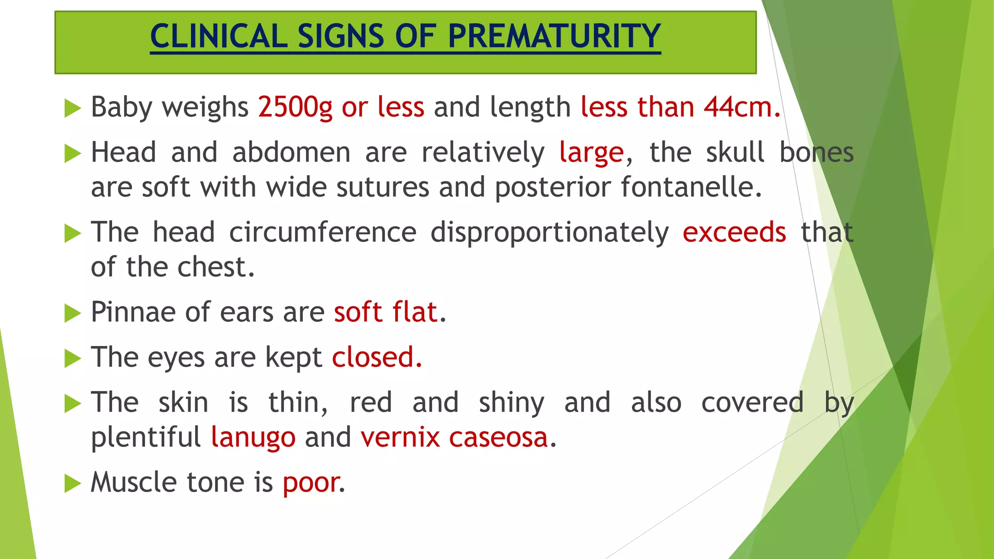 Pre-term, Small for gestational age and Post-term Infant | PPTX