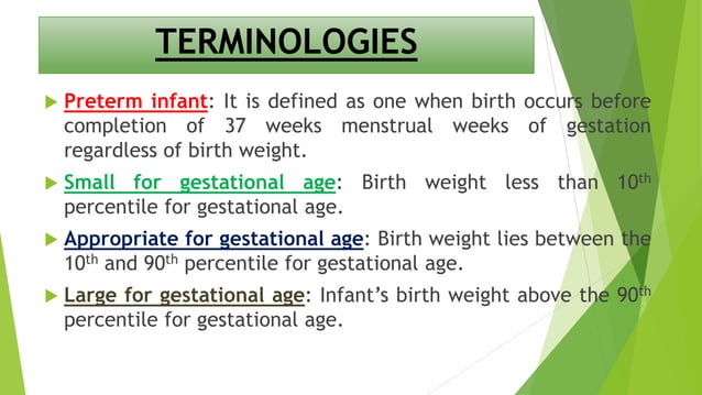 Pre-term, Small for gestational age and Post-term Infant | PPTX ...