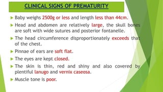 Pre-term, Small for gestational age and Post-term Infant | PPTX