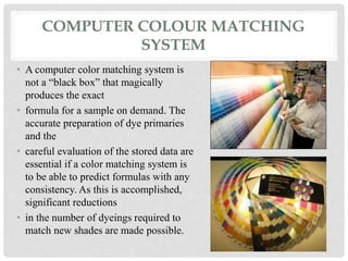 ROLE OF COMPUTER IN TEXTILE | PPTX