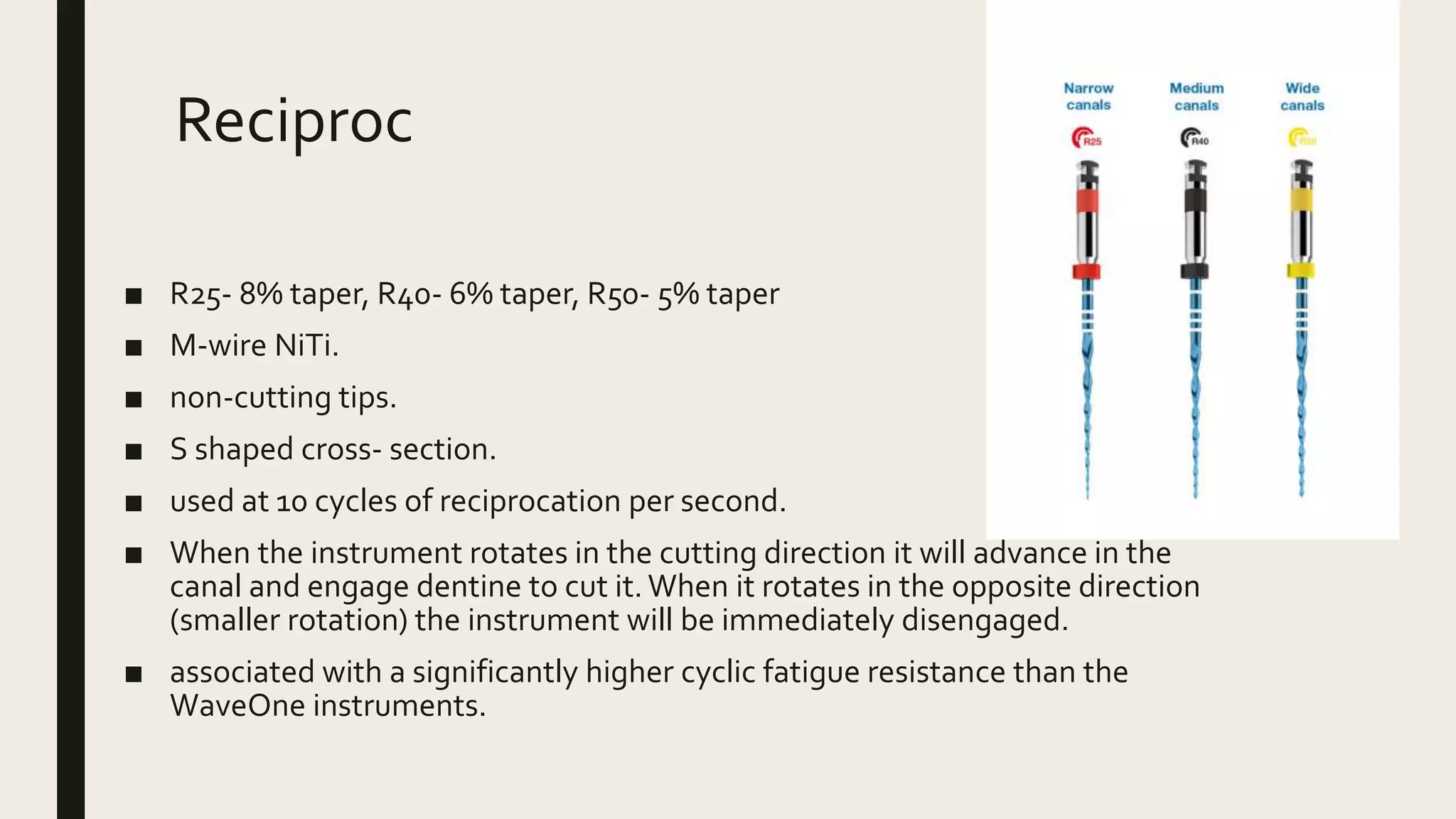rotary instruments in endodontics | PPTX