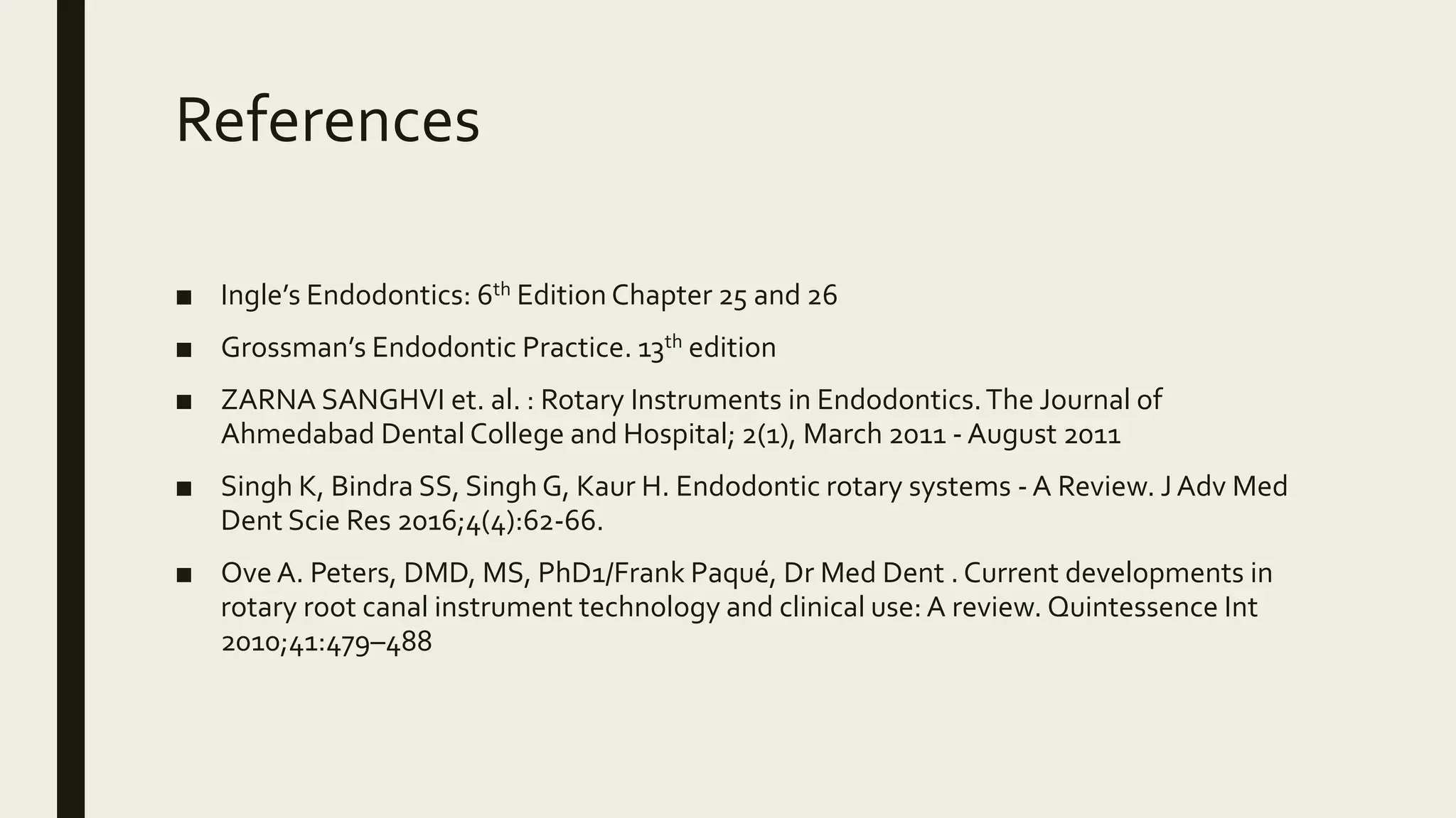 rotary instruments in endodontics | PPTX