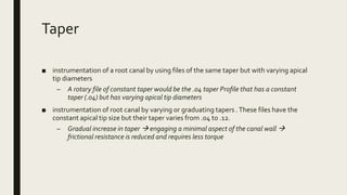 rotary instruments in endodontics | PPTX