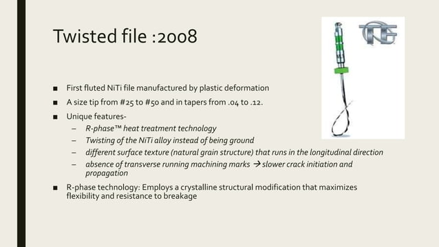 rotary instruments in endodontics | PPTX