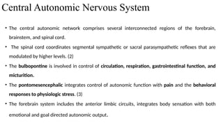 Neuroanatomy of Autonomic Nervous System | PPTX