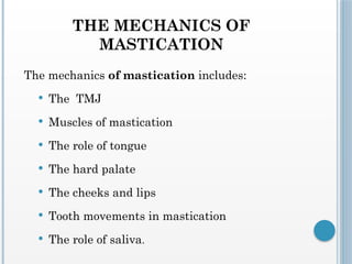 seminar 3 - physiology MASTICATION AND DEGLUTITION | PPTX