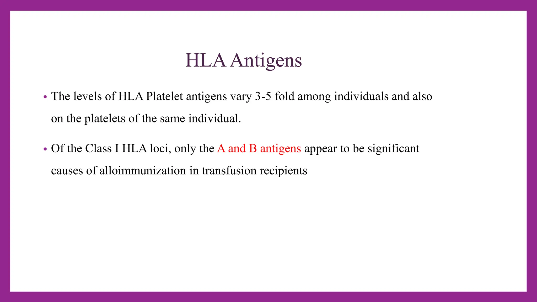 Human platelet antigens- platelet specific antigens, platelet antigens ...