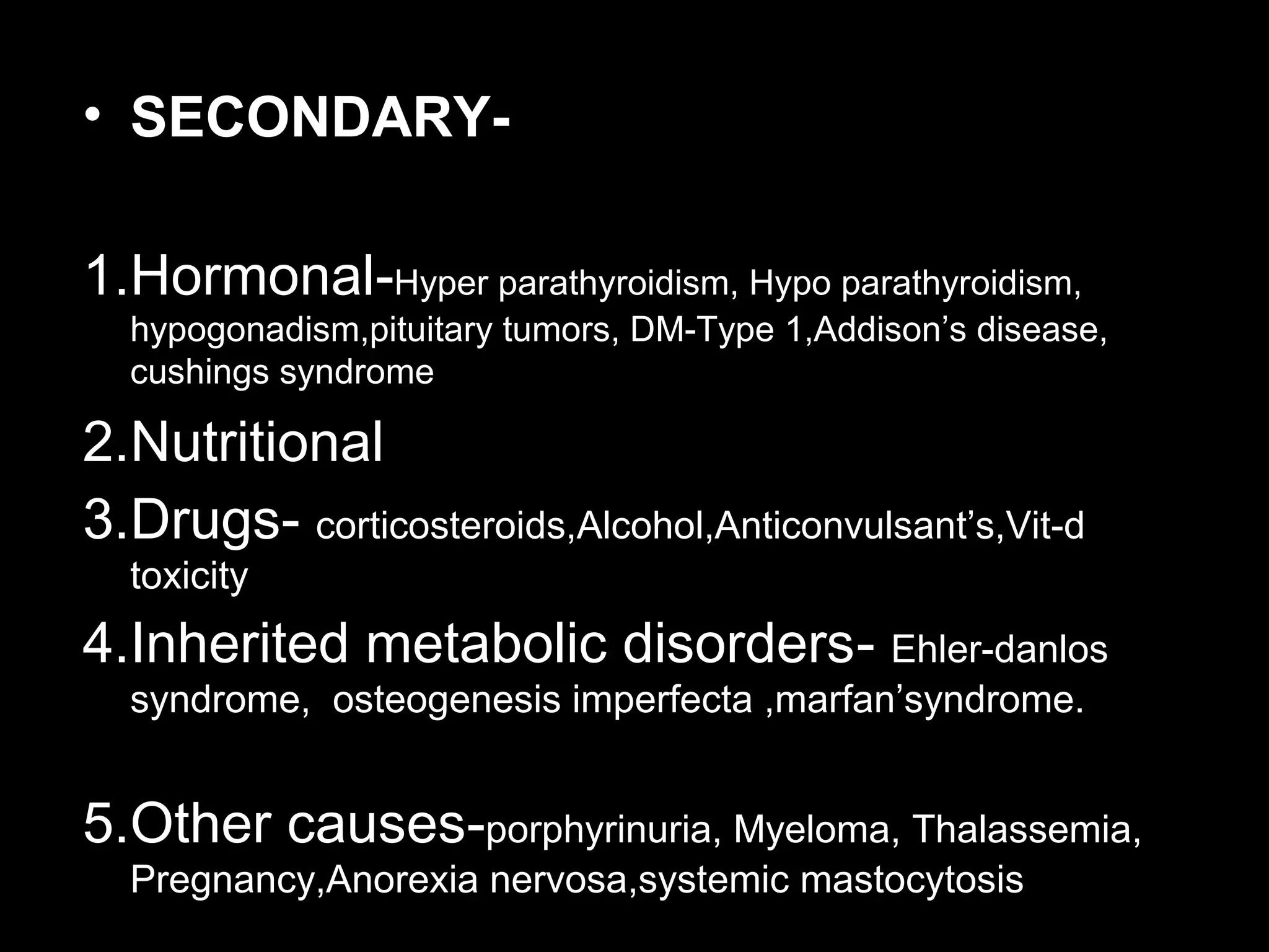 Metabolic bone diseases | PPT