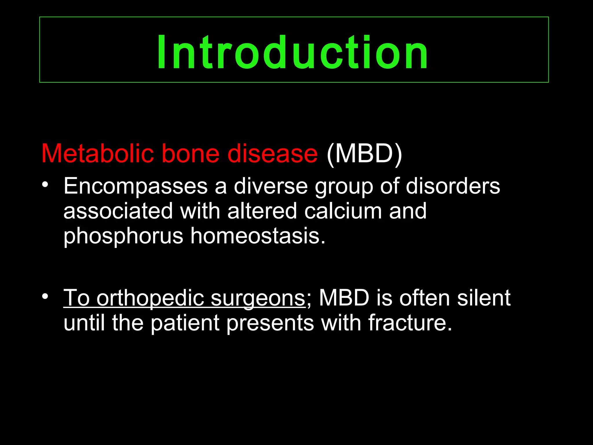 Metabolic bone diseases | PPT | Bone and Joint Conditions | Diseases and Conditions