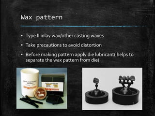 CASTING PROCEDURES AND DEFECTS | PPTX