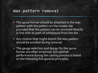 CASTING PROCEDURES AND DEFECTS | PPTX