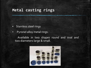 CASTING PROCEDURES AND DEFECTS | PPTX