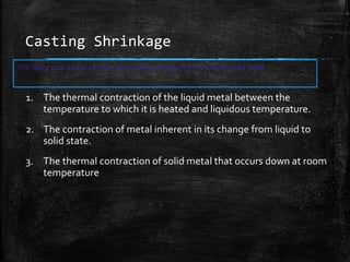 CASTING PROCEDURES AND DEFECTS | PPTX
