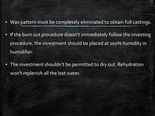CASTING PROCEDURES AND DEFECTS | PPTX