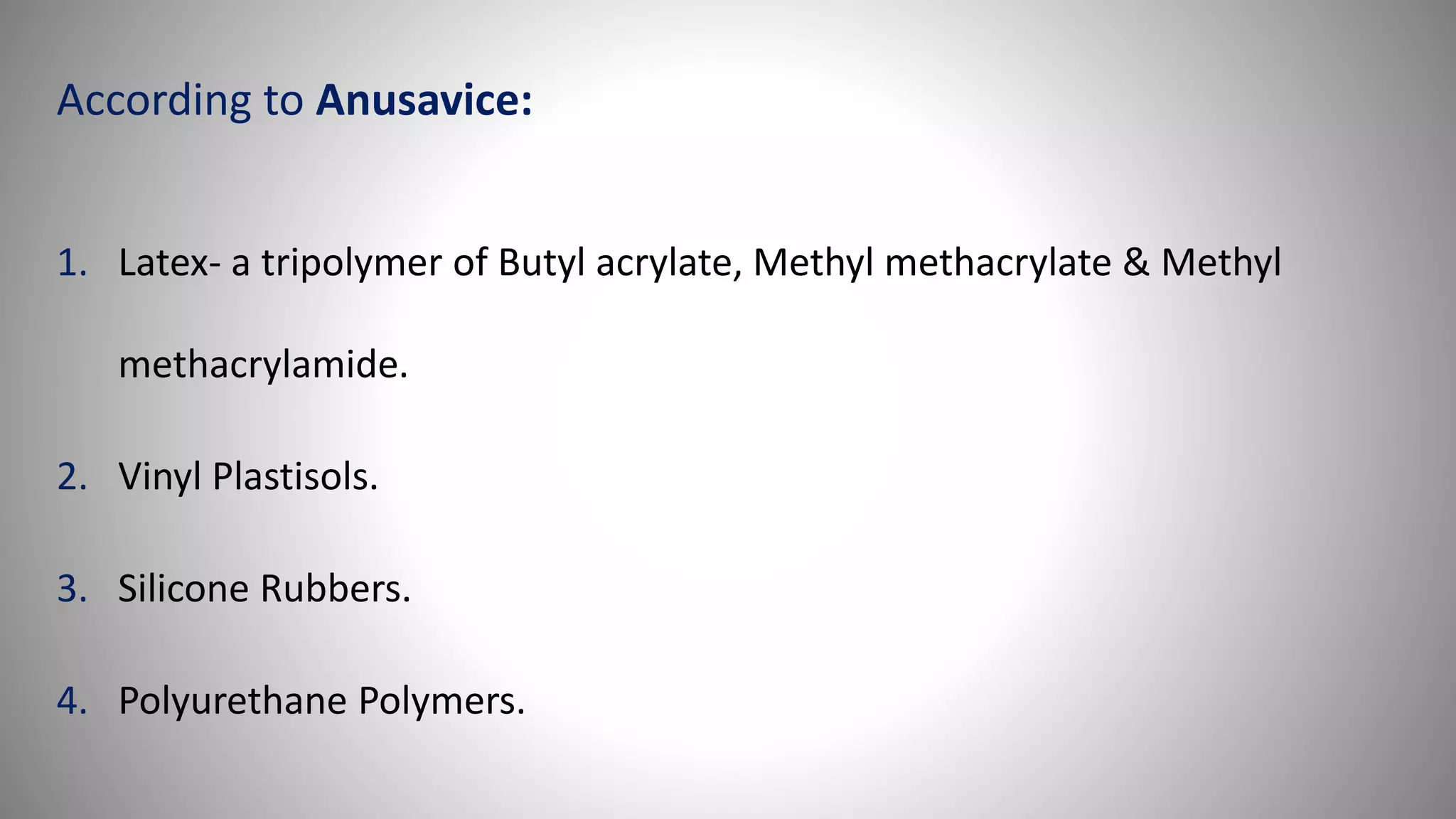 maxillofacial prosthesis materials | PPTX