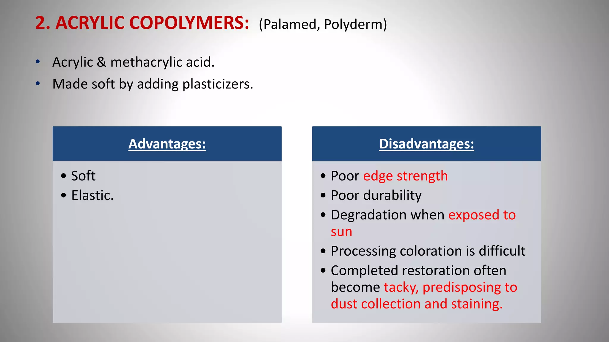 maxillofacial prosthesis materials | PPTX