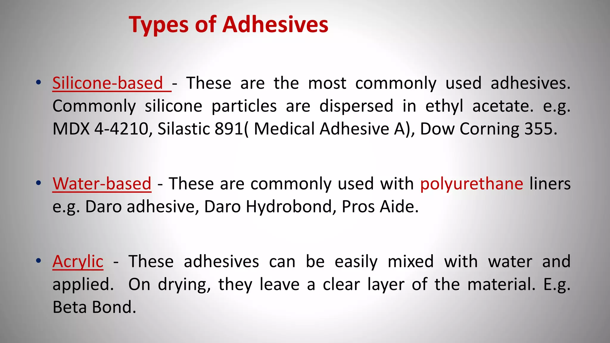 maxillofacial prosthesis materials | PPTX