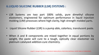 maxillofacial prosthesis materials | PPTX