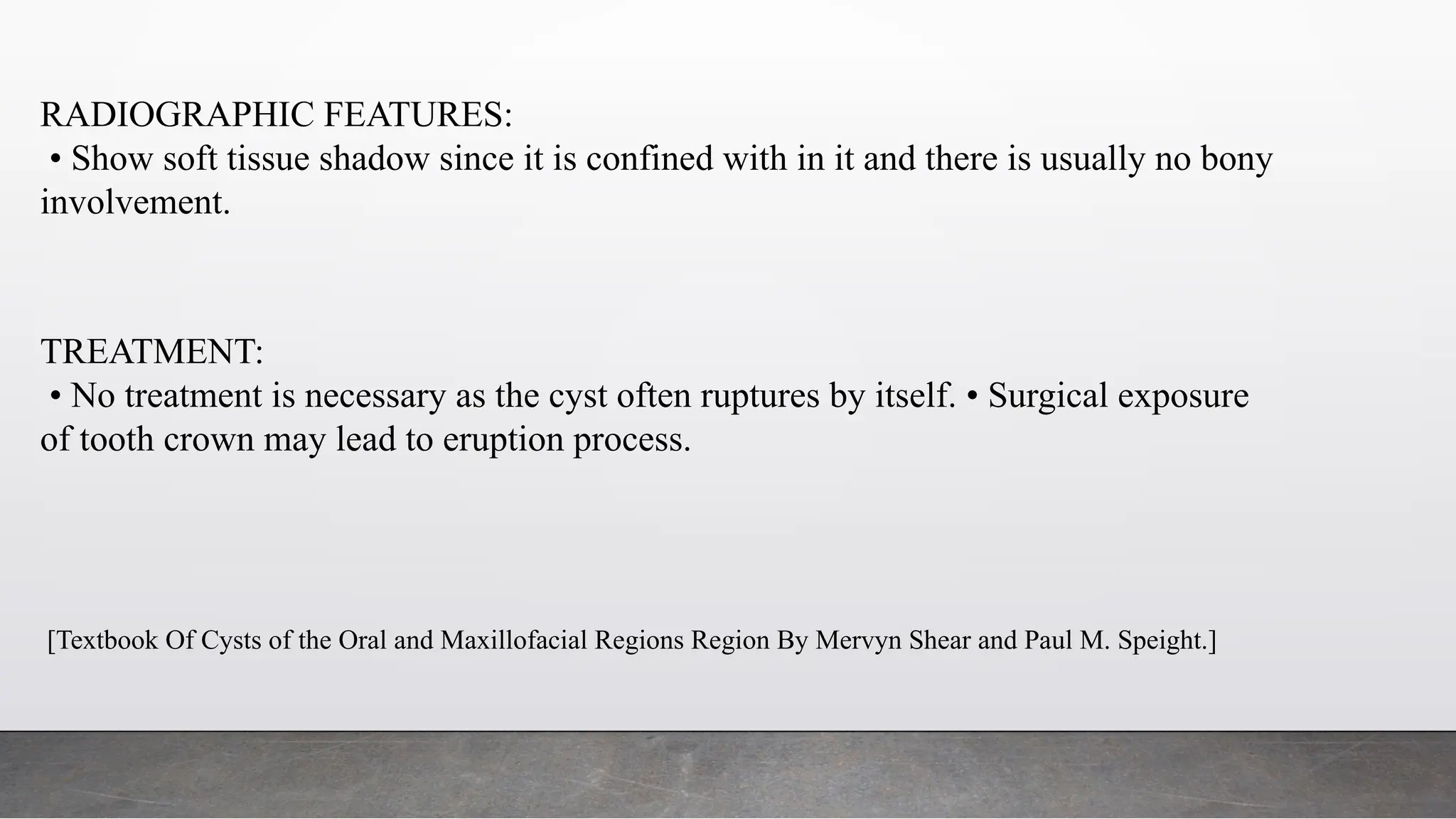 Seminar 3 Odontogenic cyst clinical feature , radiography | PPTX