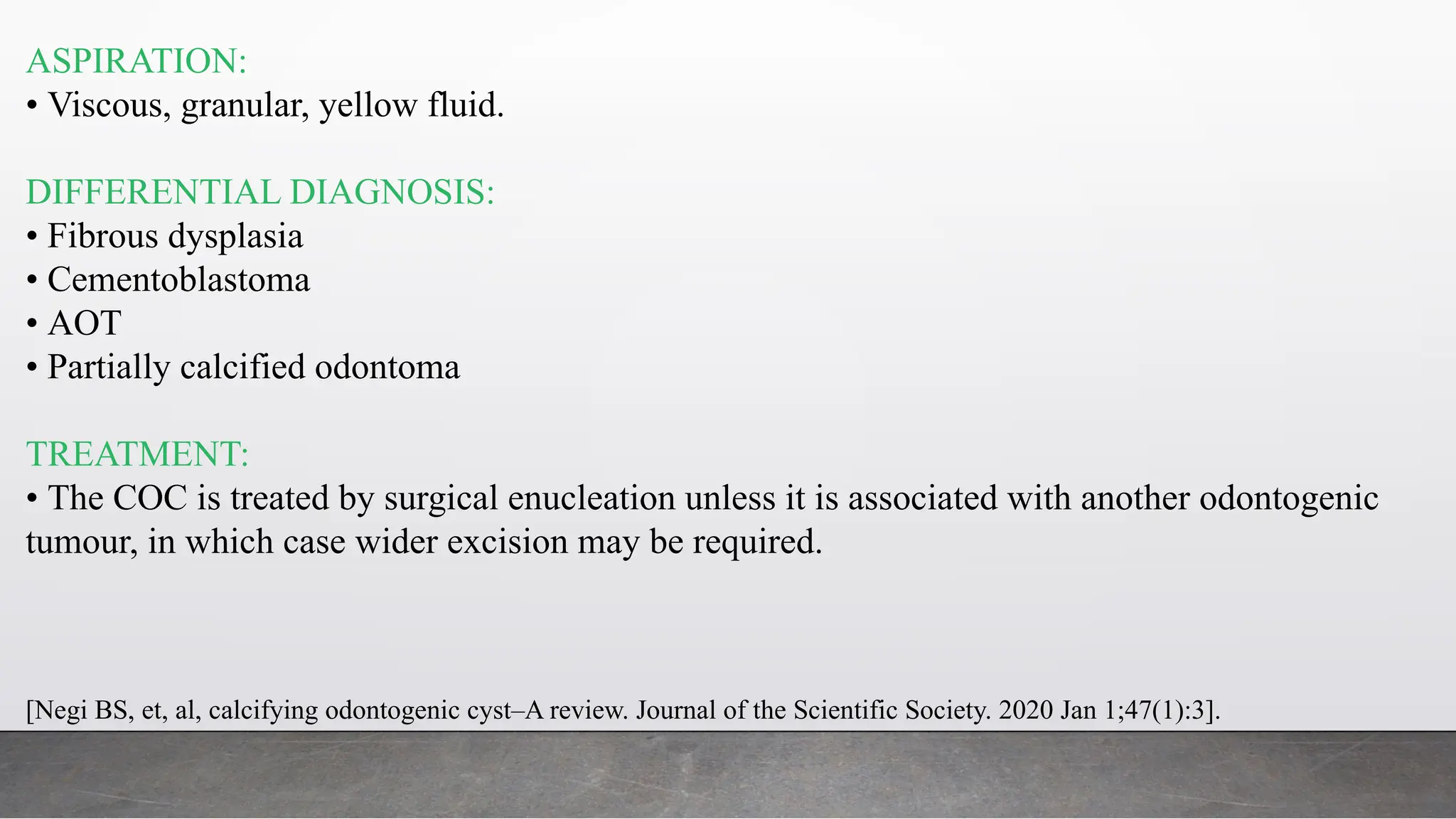 Seminar 3 Odontogenic cyst clinical feature , radiography | PPTX