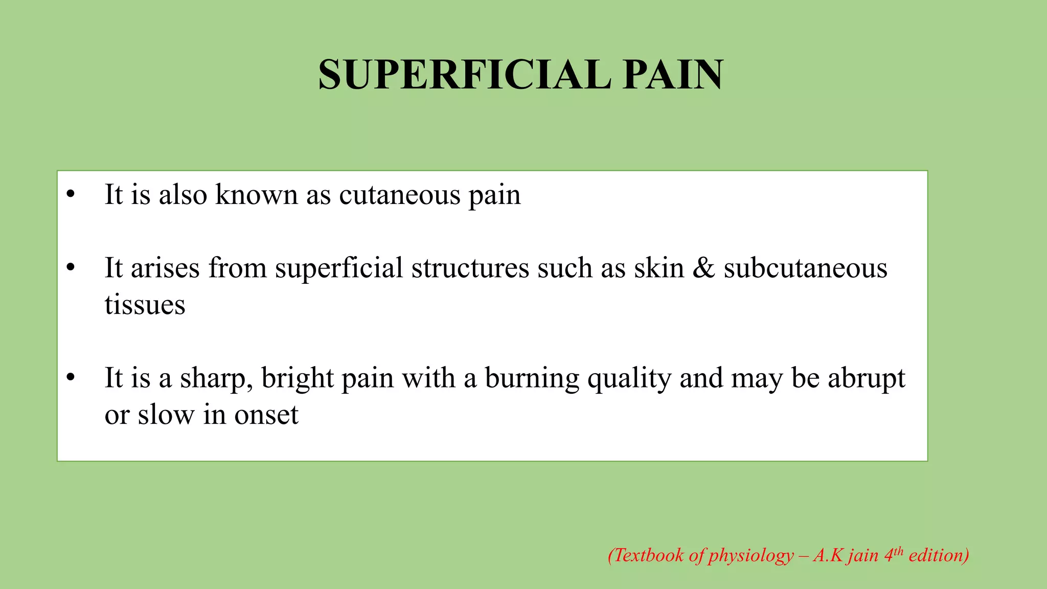 pain & pain pathways | PPTX