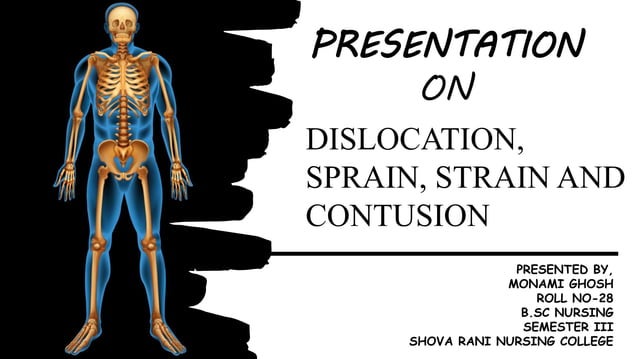 Dislocation,sprain,strain and contusion.pptx