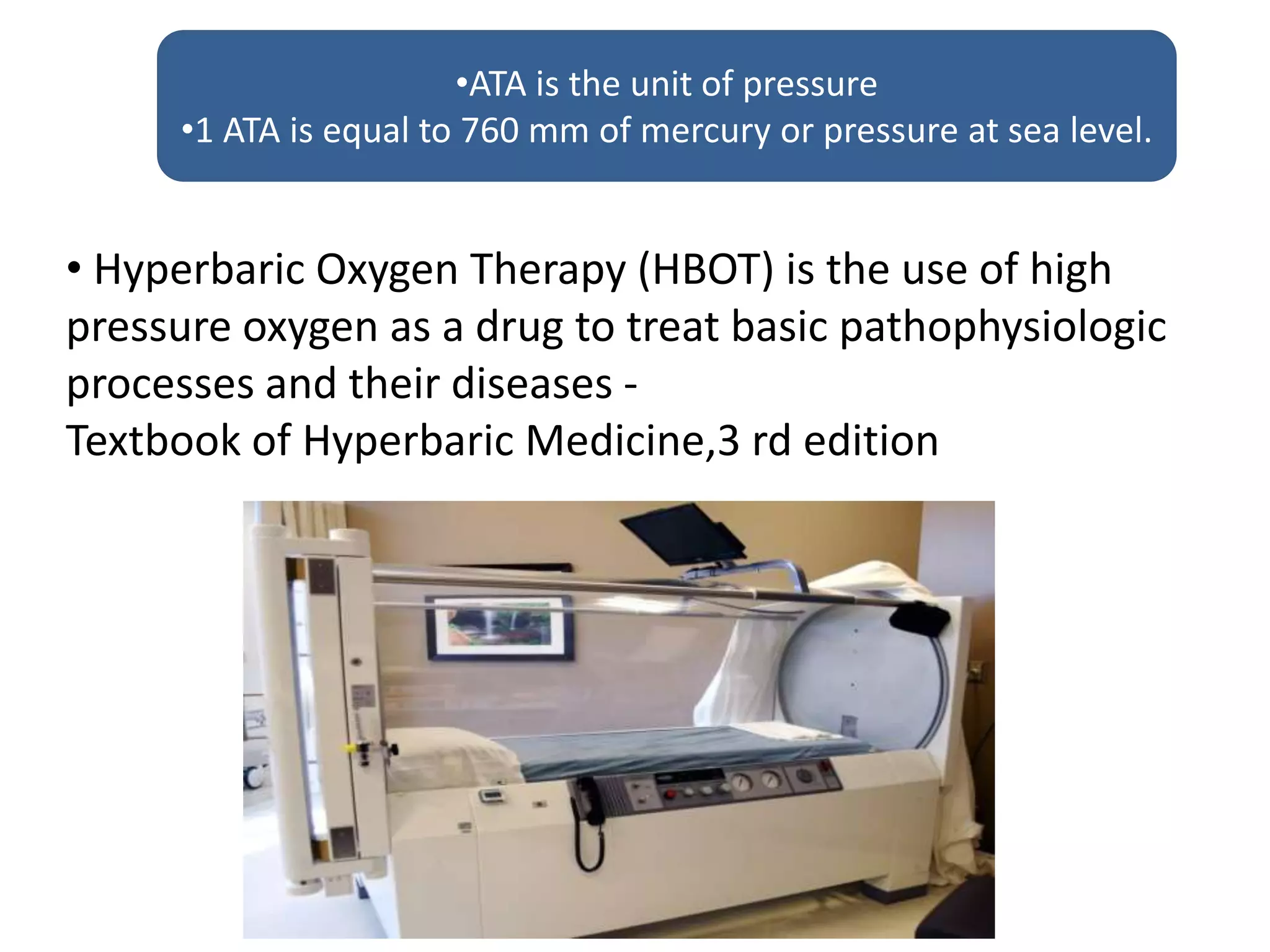HYPERBARIC OXYGEN THERAPY(HBOT) | PPTX