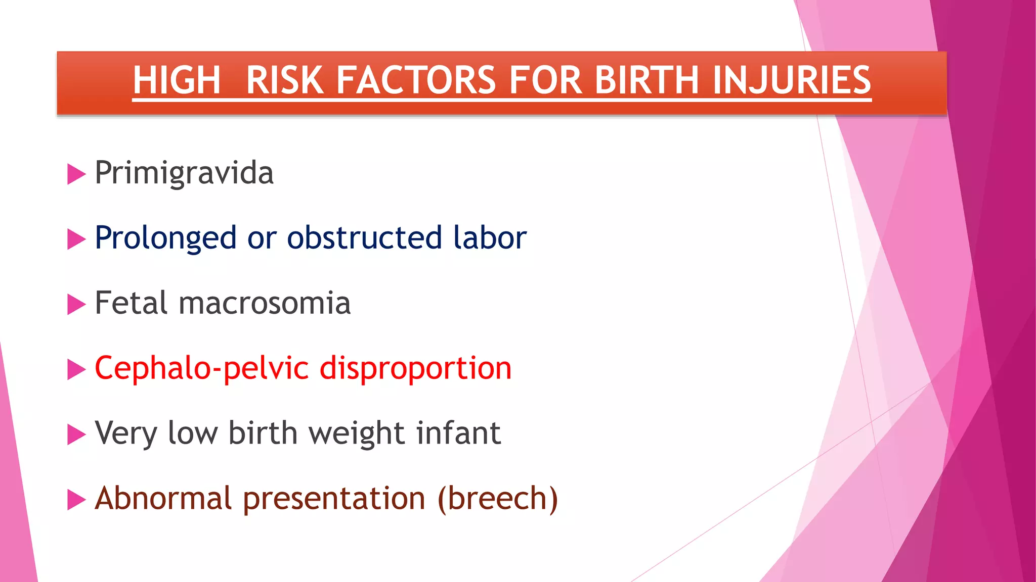 Birth Injuries of Newborn | PPTX