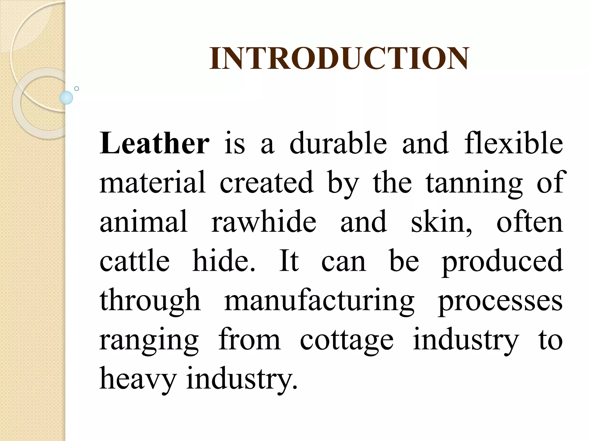 ALL ABOUT LEATHER | PPTX