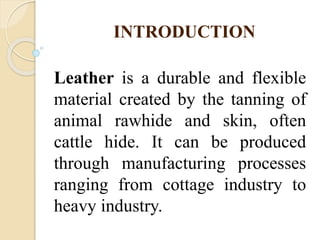 ALL ABOUT LEATHER | PPTX