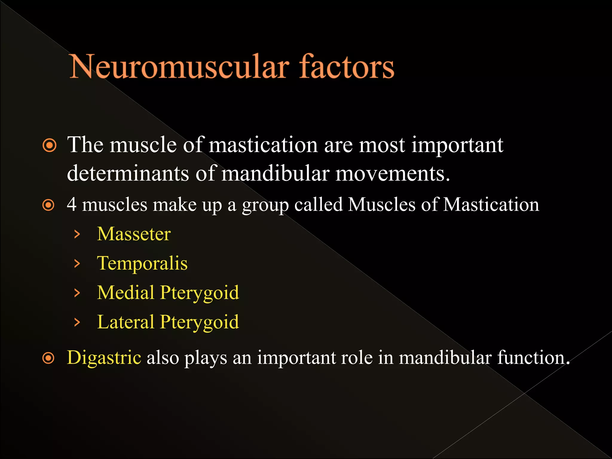 Mandibular movements and determinants | PPTX