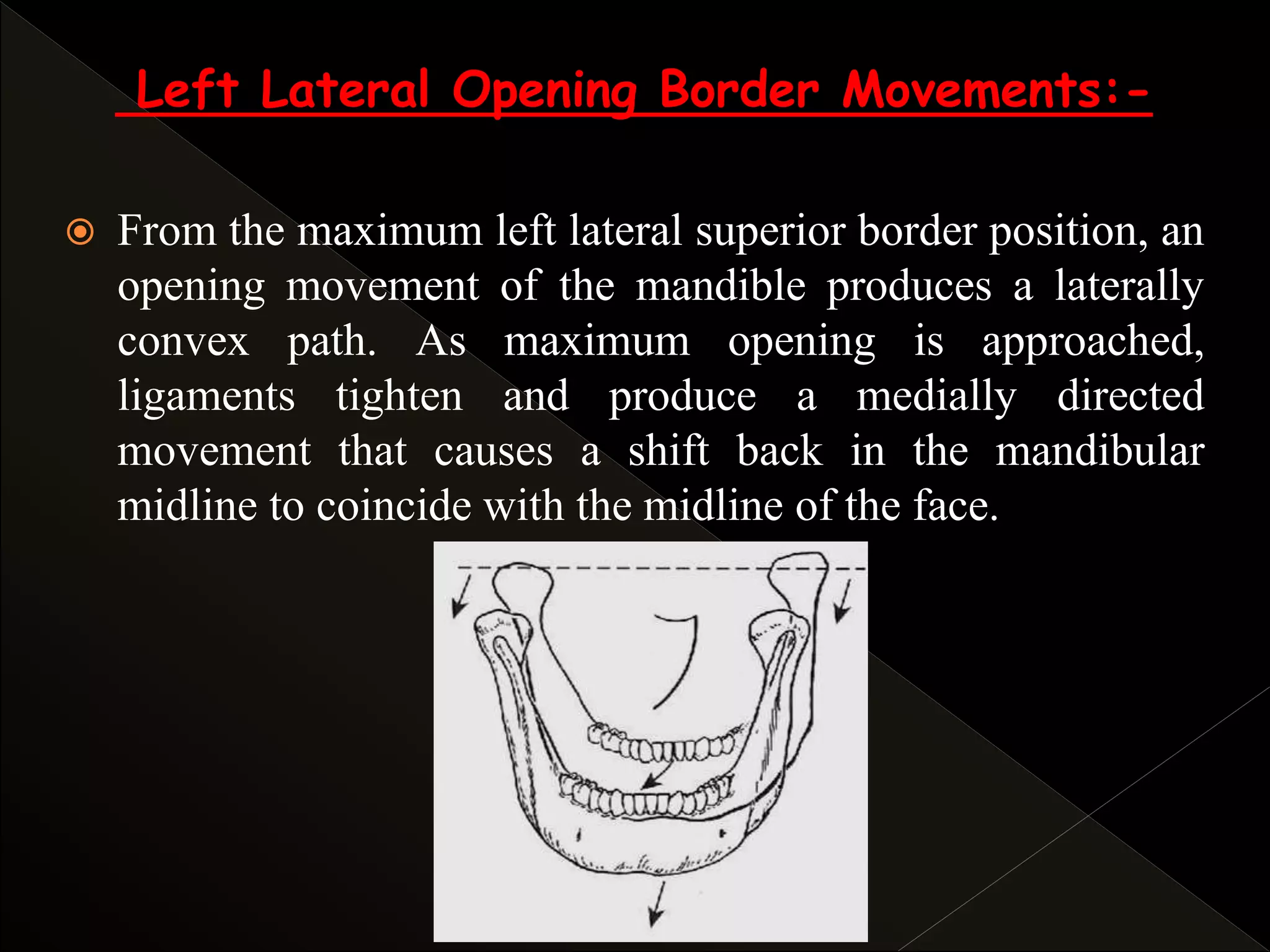 Mandibular movements and determinants | PPTX