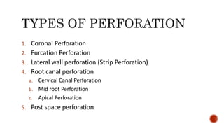 Perforation in Endodontics | PPTX