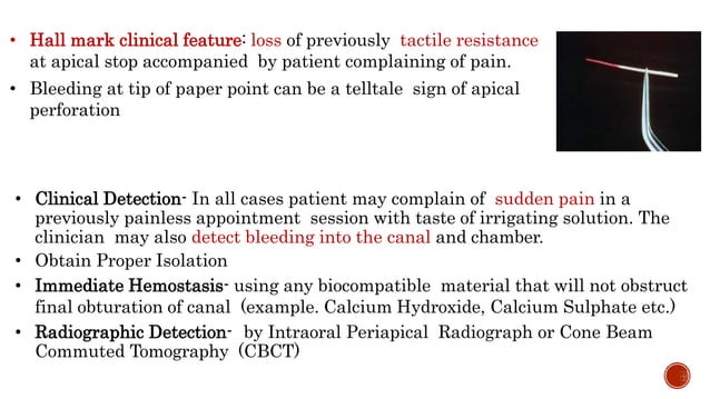 Perforation in Endodontics | PPTX