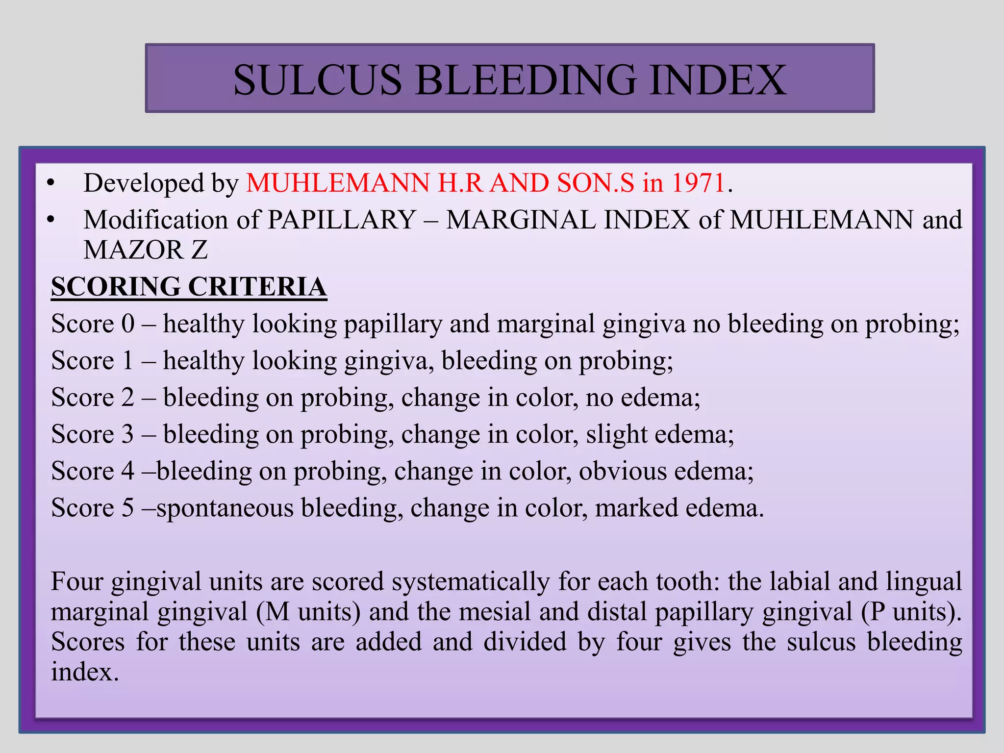 periodontal indices | PPTX