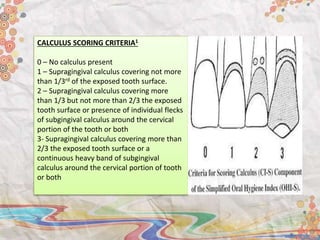 periodontal indices | PPTX