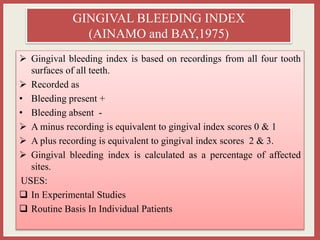 periodontal indices | PPT