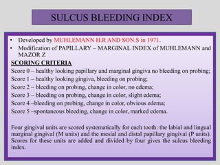 periodontal indices | PPT