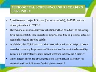 periodontal indices | PPT