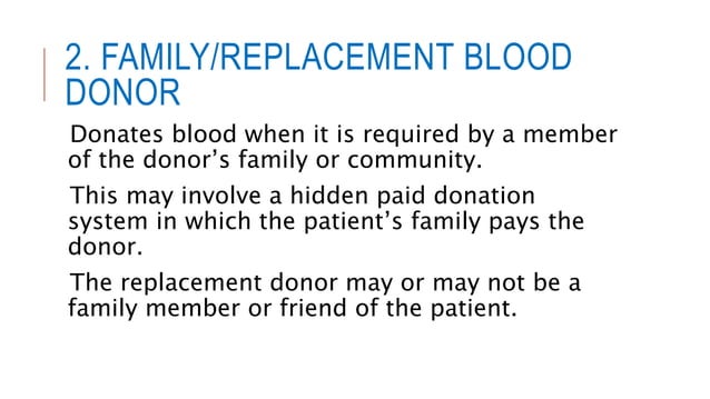 DONOR RECRUITMENT AND RETENTION STRATEGIES.pptx | Blood Disorders | Diseases and Conditions