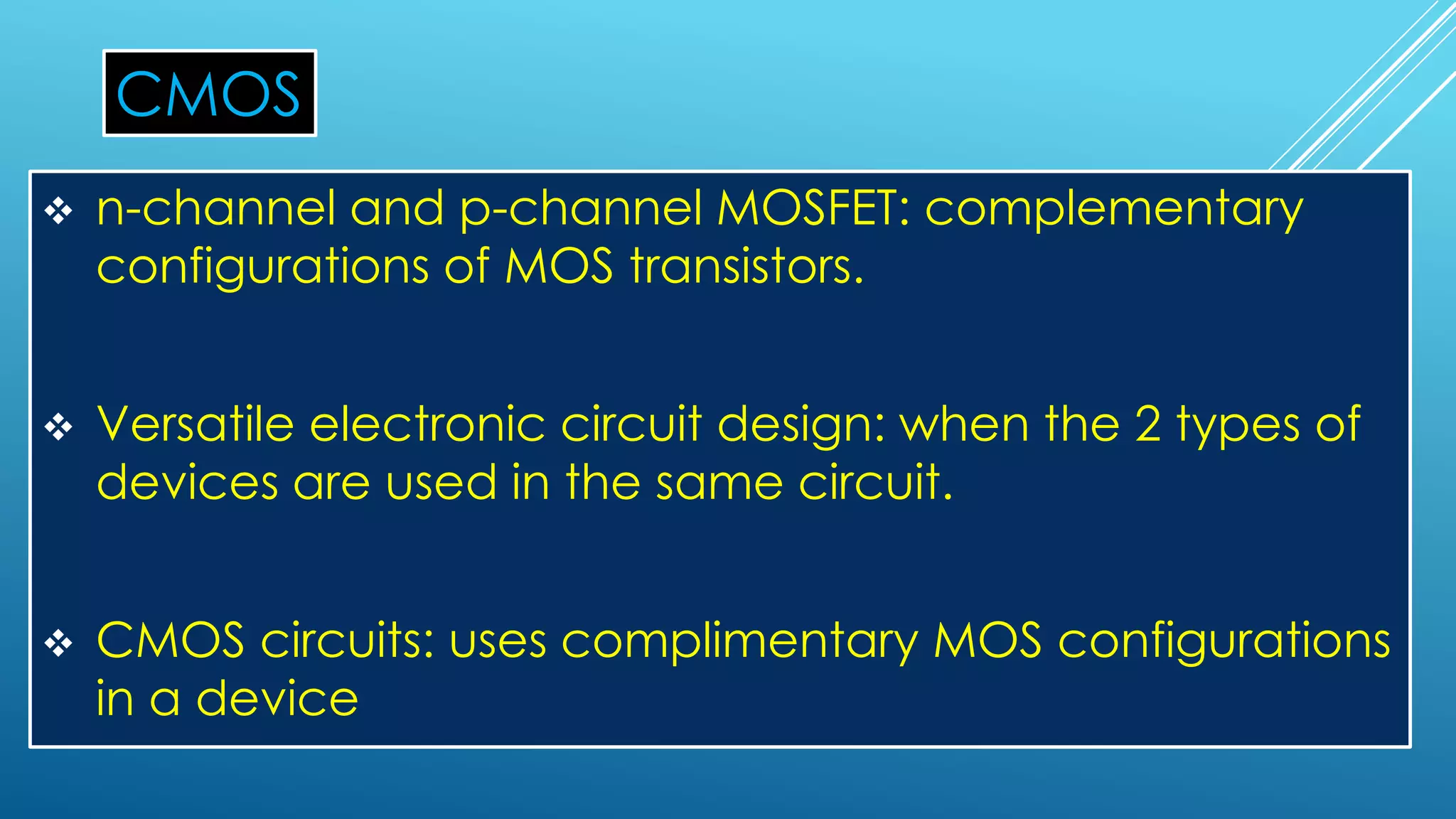 MOSFET: METAL–OXIDE–SEMICONDUCTOR FIELD-EFFECT TRANSISTOR | PDF