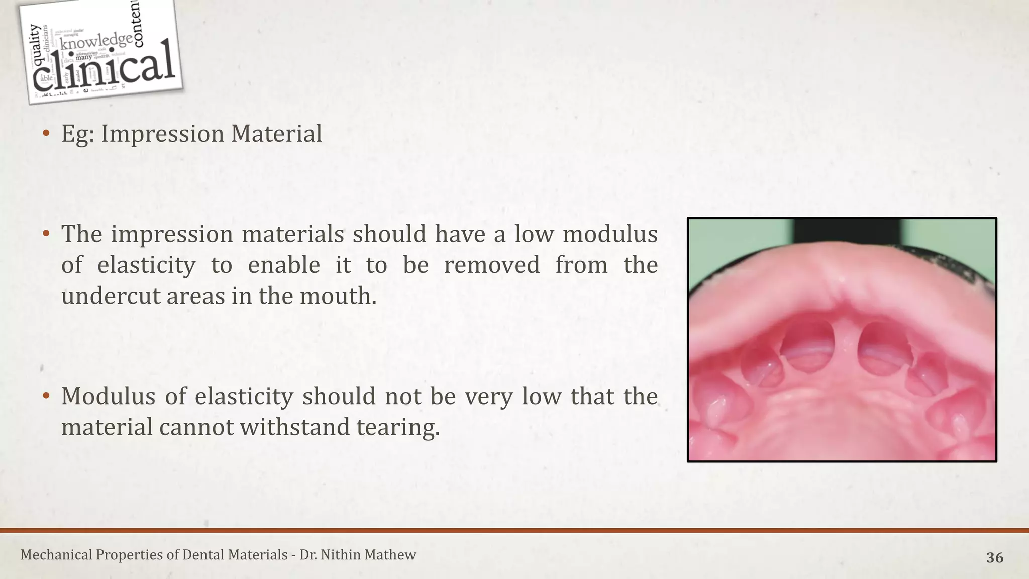 Mechanical Properties of Dental Materials | PDF
