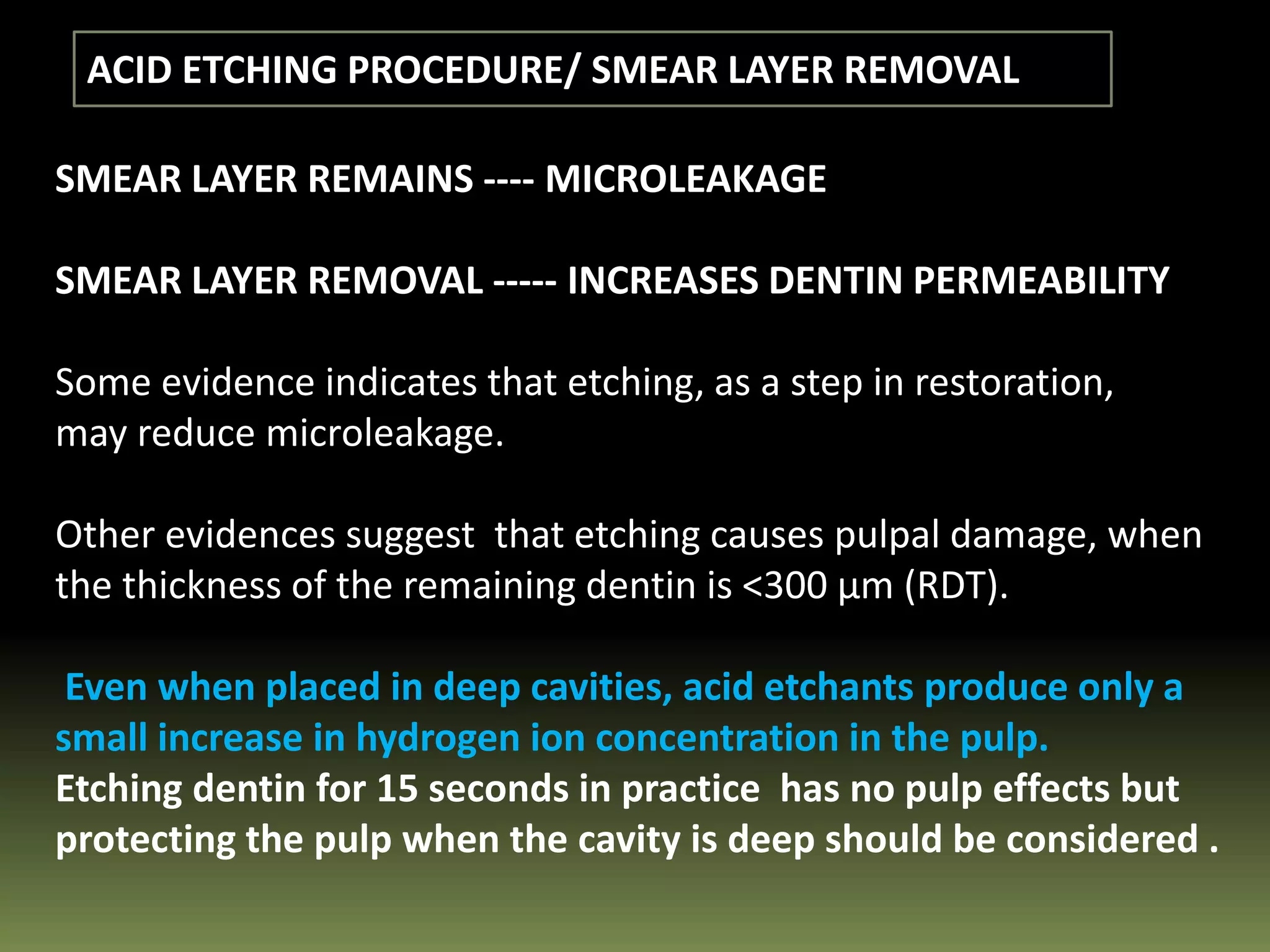 Pulpal response to various dental procedures restorative materials | PPTX