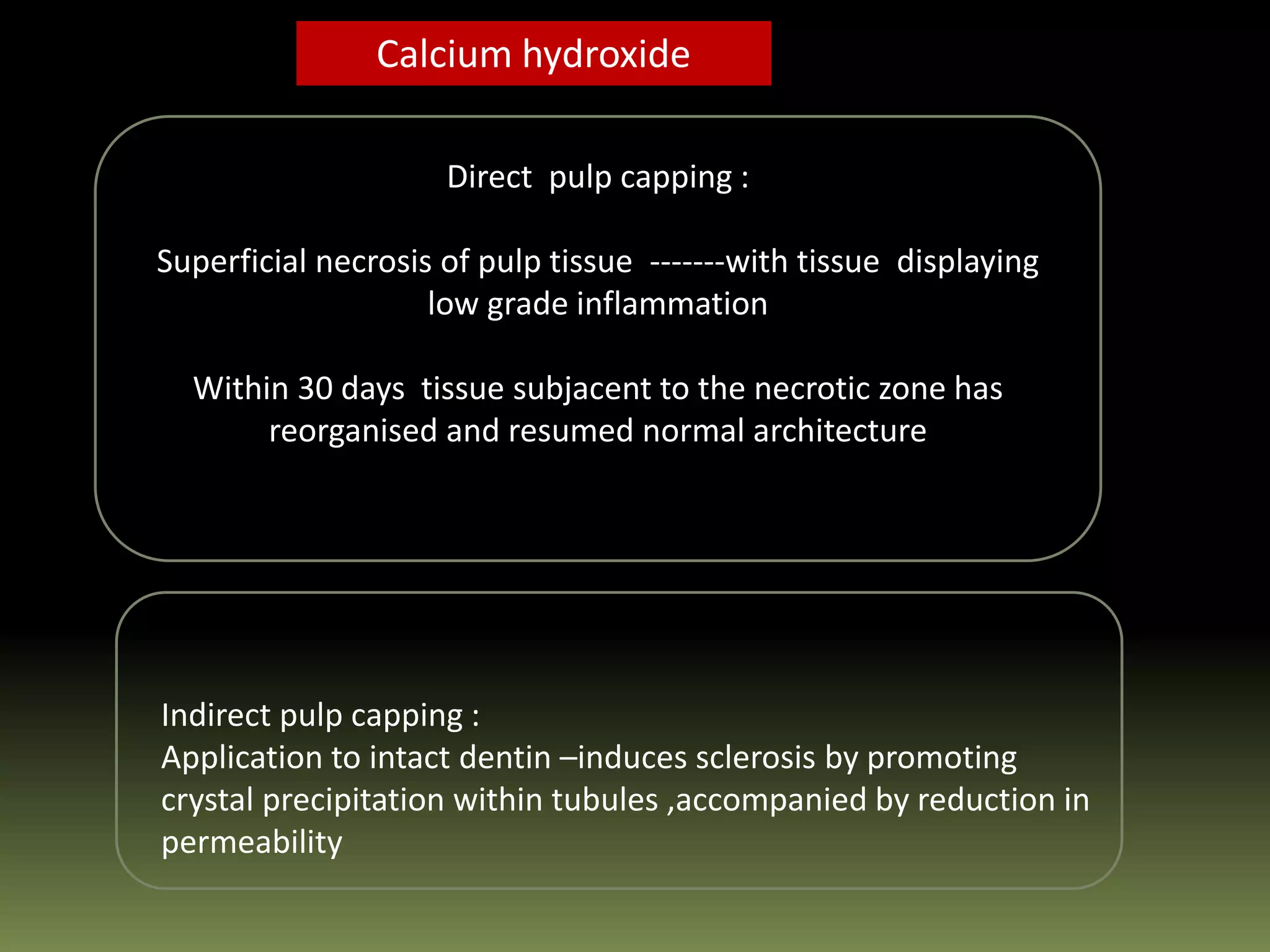 Pulpal response to various dental procedures restorative materials | PPTX