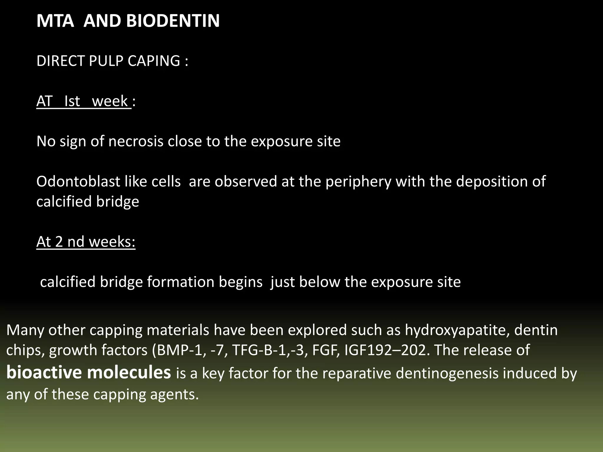Pulpal response to various dental procedures restorative materials | PPTX
