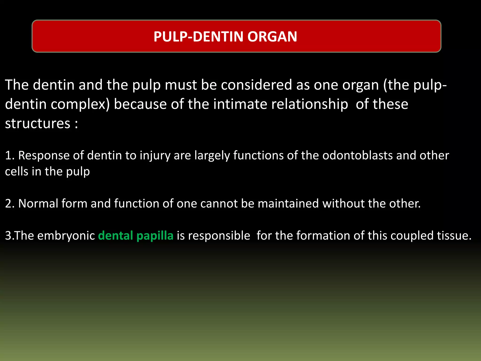Pulpal response to various dental procedures restorative materials | PPTX