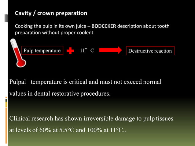 Pulpal response to various dental procedures restorative materials ...